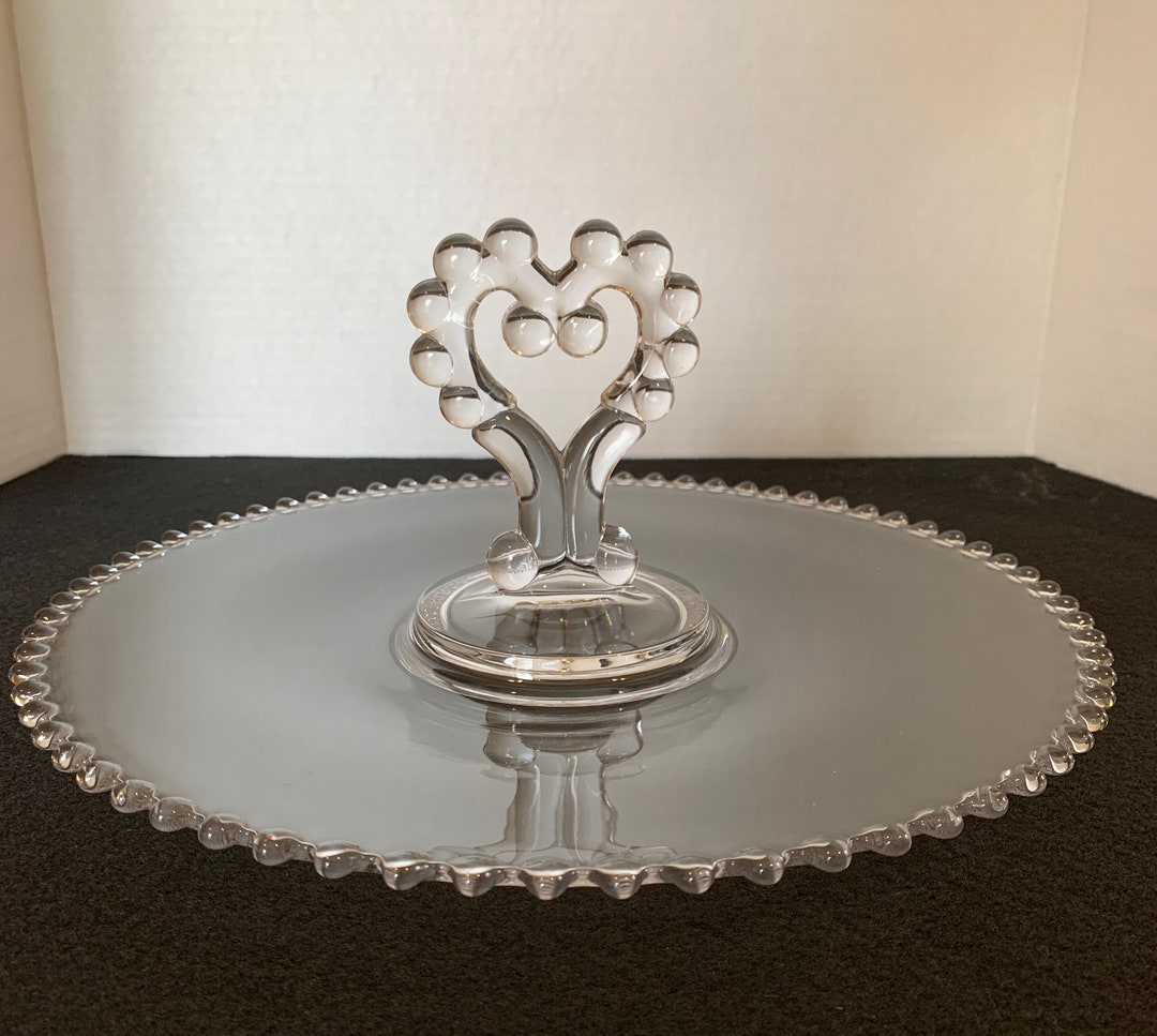 Candlewick Glass Serving Tray - Etsy