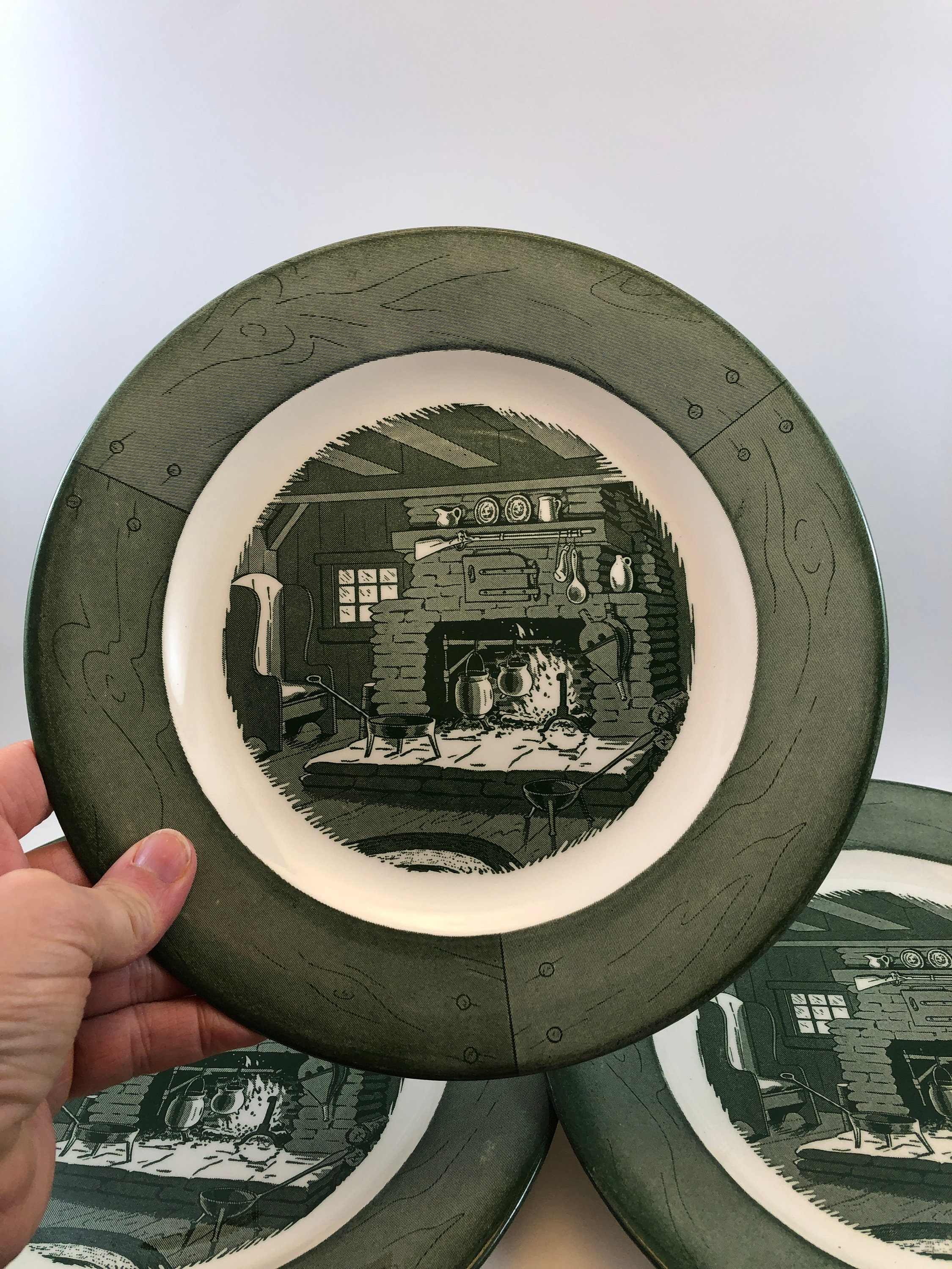 Colonial Homestead 9 Dinner Plates by Royal China Set of - Etsy