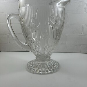 Jeannette Glass Iris Herringbone Pitcher Depression Glass (#237) - Etsy