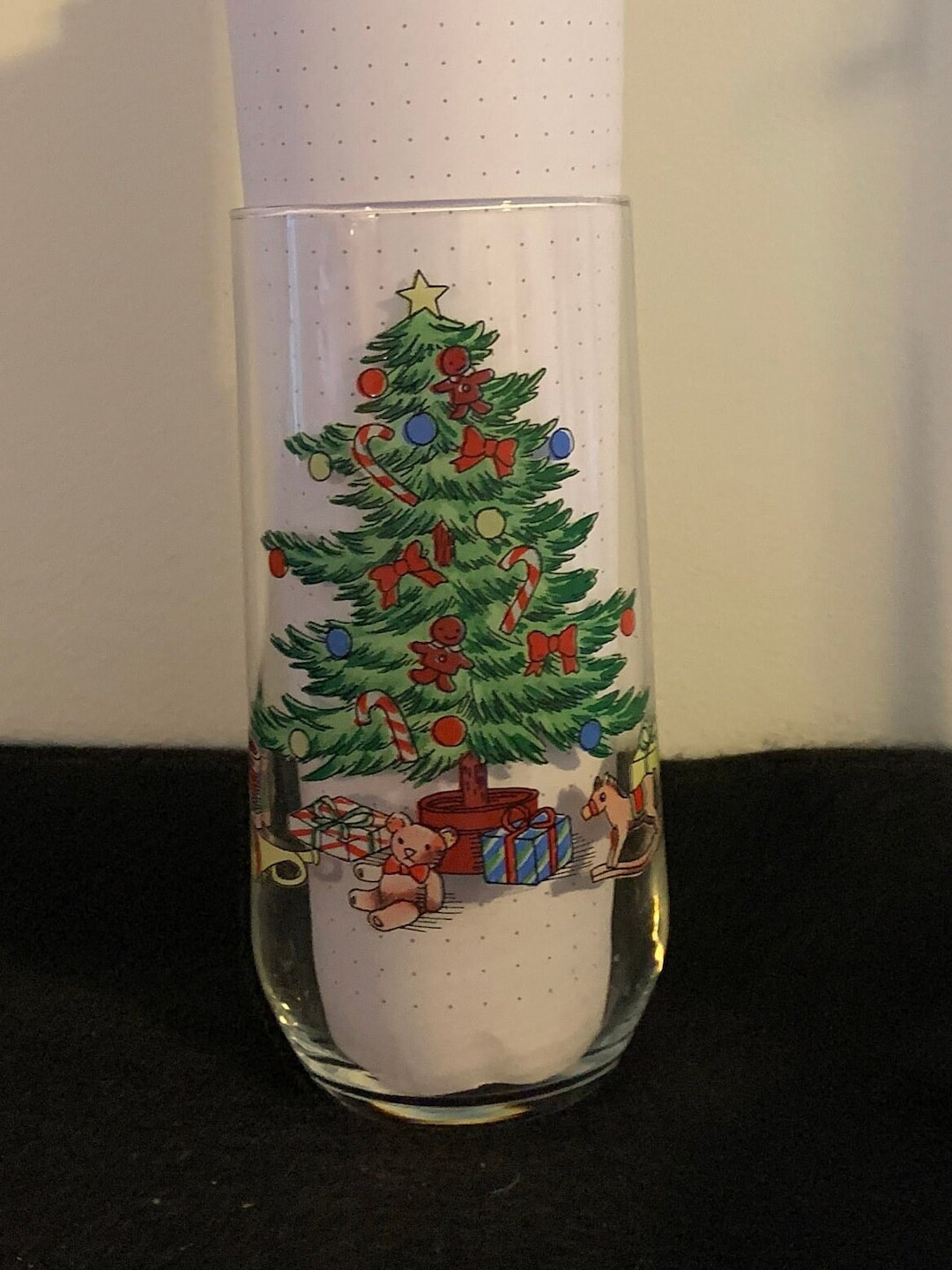 Set of 6 Luminarc Holiday Glasses - Etsy
