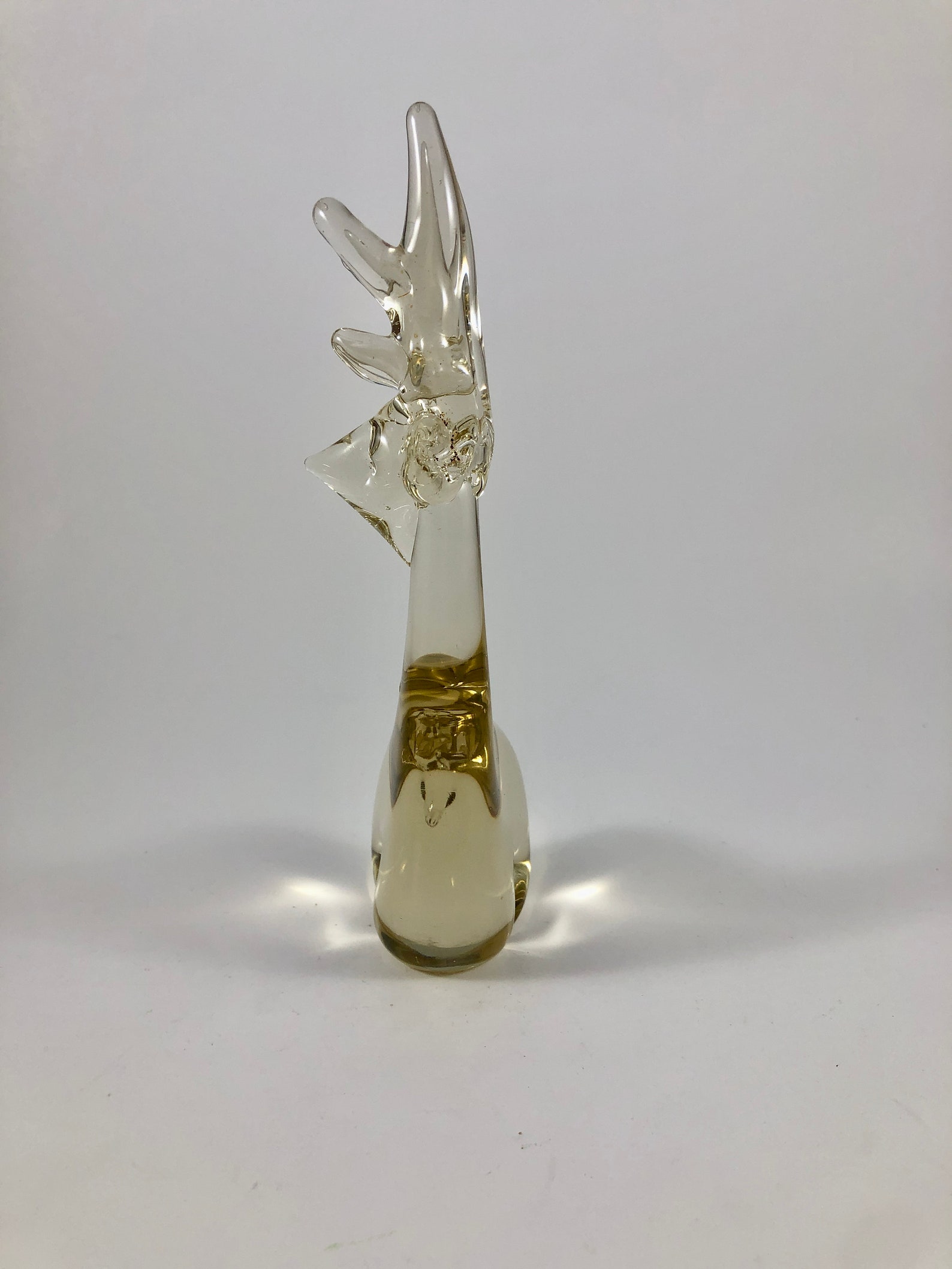 Enesco Clear Art Glass Reindeer/deer Figurine - Etsy