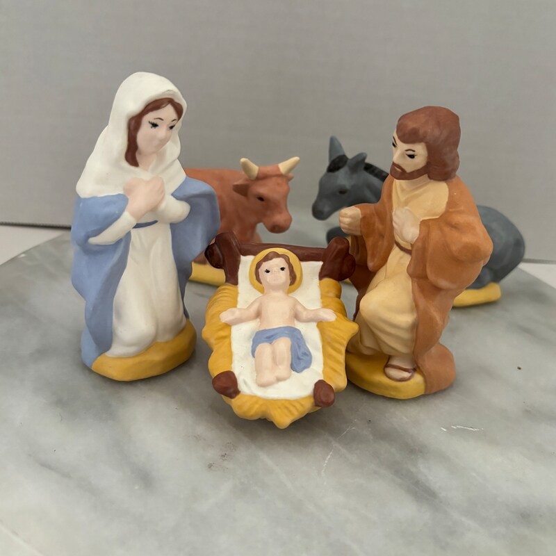 Ceramic Nativity Set - Etsy