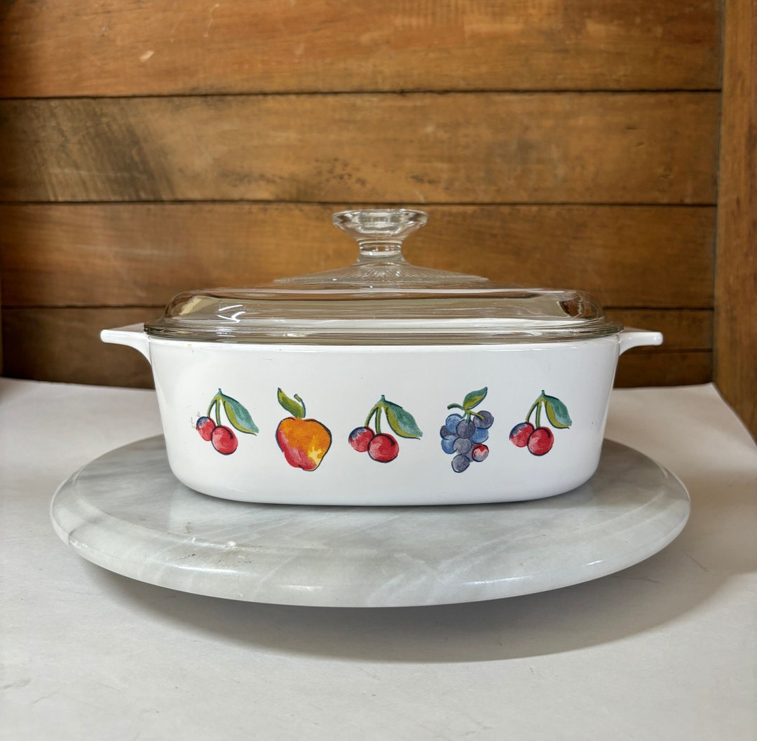 Corningware 2 Liter Fruit Basket Casserole Dish With Lid - Etsy