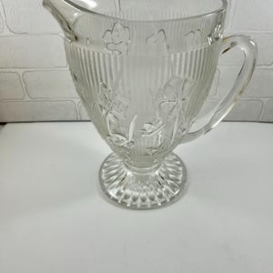 Jeannette Glass Iris Herringbone Pitcher Depression Glass (#237) - Etsy