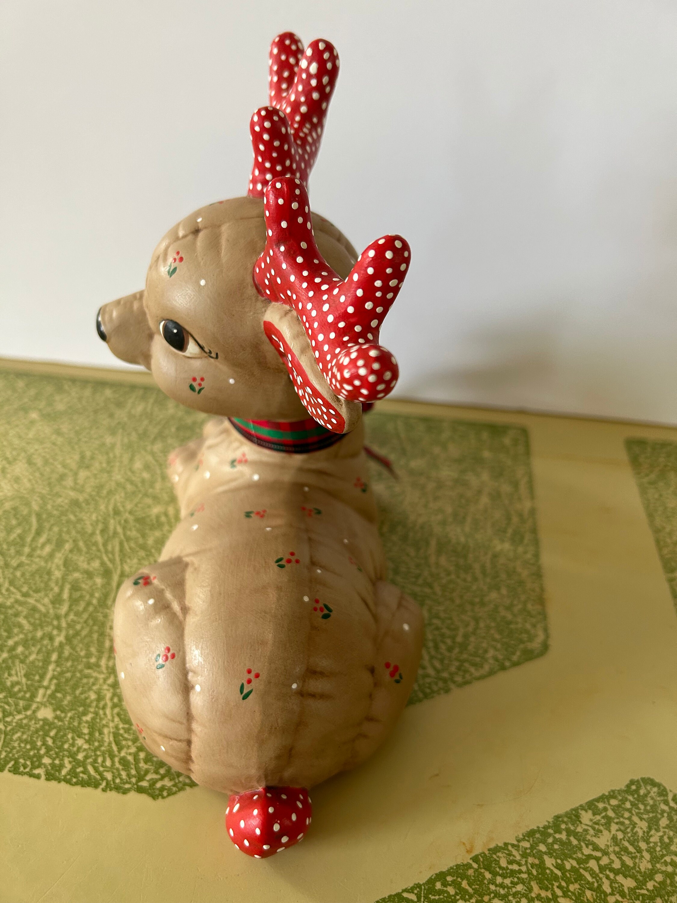 Ceramic KIMPLE Christmas Deer 1985 - Etsy