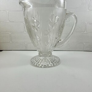 Jeannette Glass Iris Herringbone Pitcher Depression Glass (#237) - Etsy