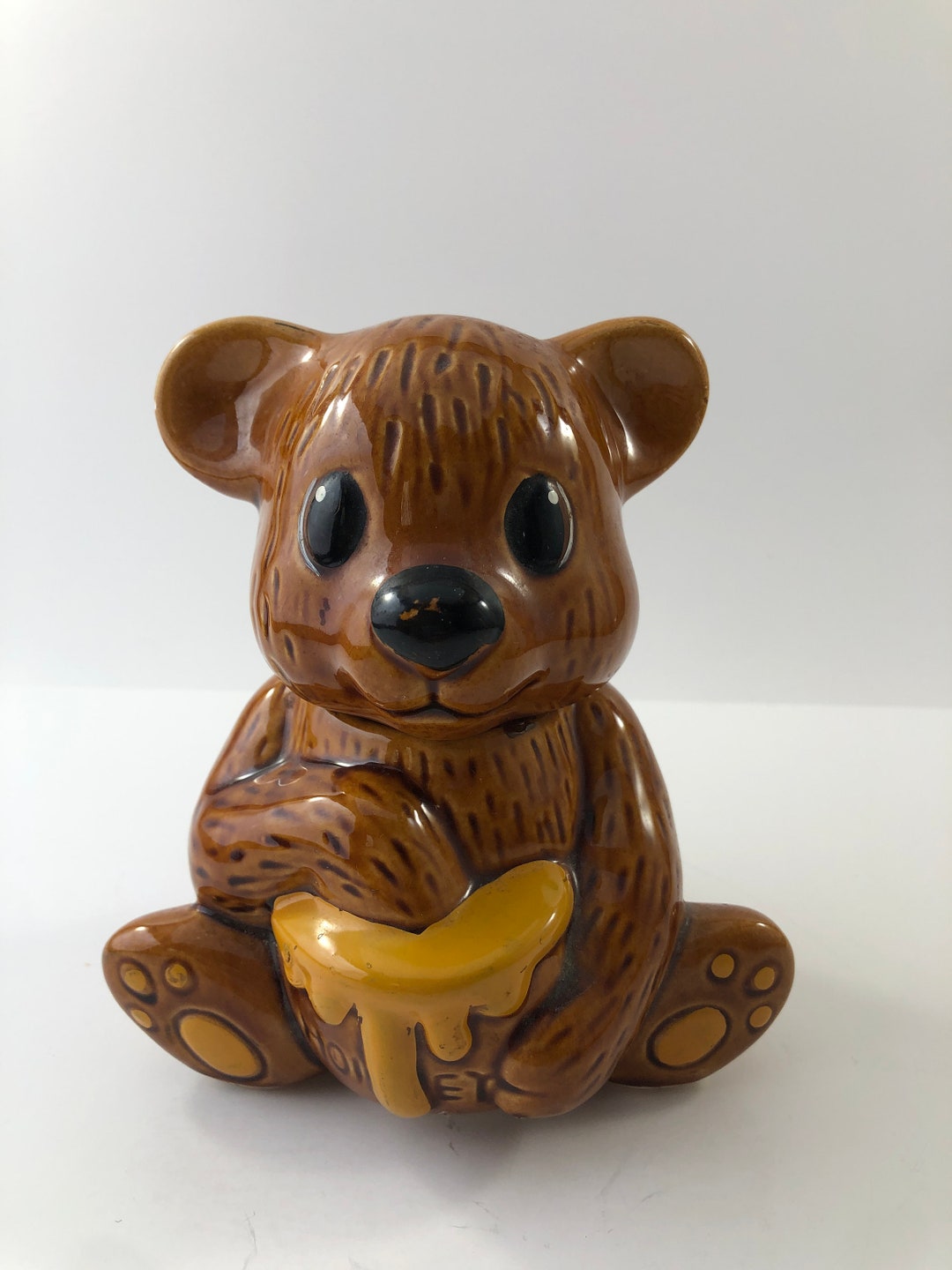 Vintage Ceramic Bear Honey Jar Made in Taiwan - Etsy
