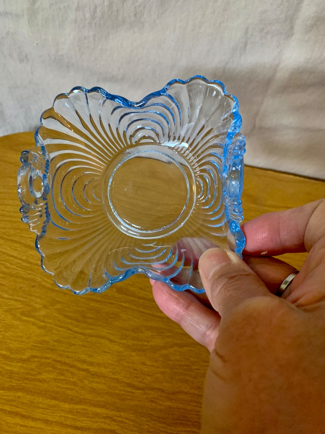 Cambridge Caprice Moonlight Blue Bon Bon Dish - Etsy