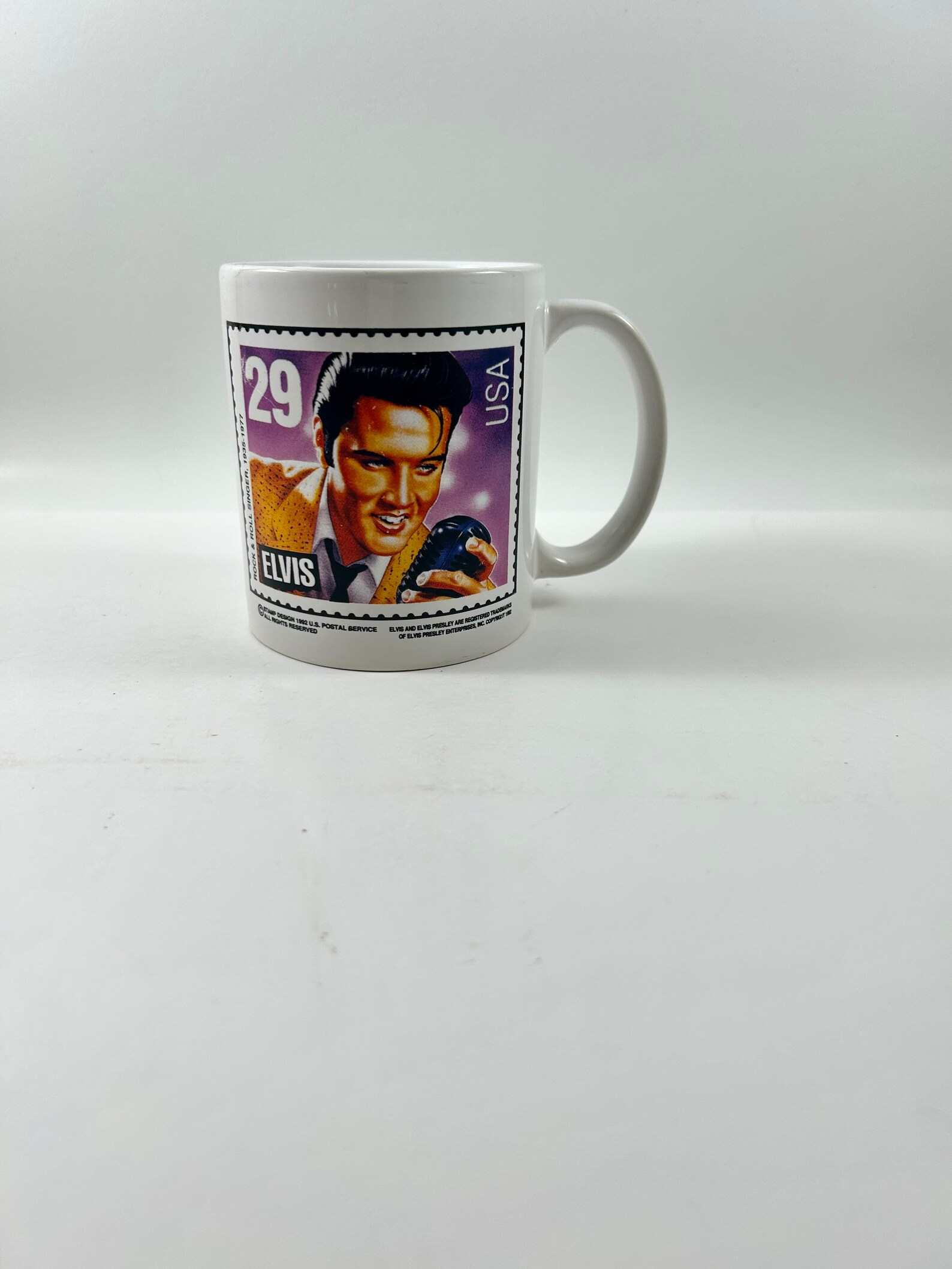 1992 Elvis Presley Stamp Mug - Etsy