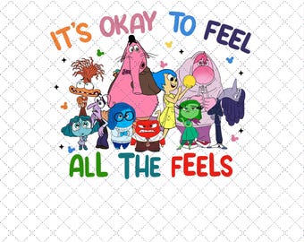 Friends Cartoon Emotions Png, Its Okay to Feel All the Feels Png ...