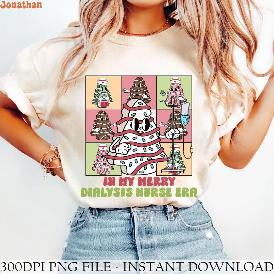 Nurse Christmas Png, in My Merry Dialysis Nurse Era, Christmas Tree ...