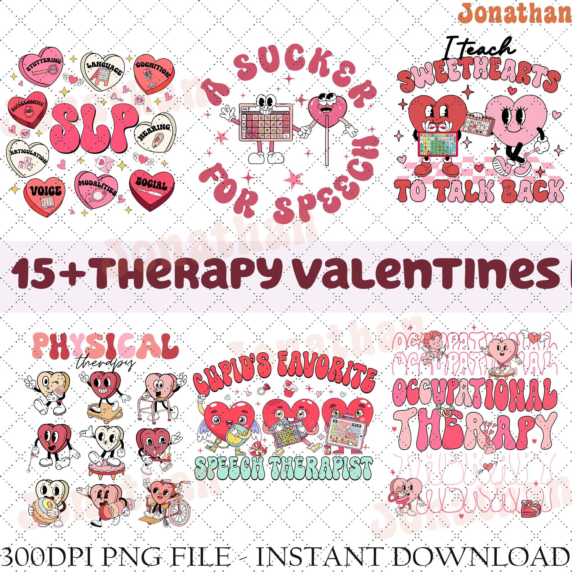 15 Therapy Valentine Bundle Png , SLP Valentine Png, Physical Therapy ...