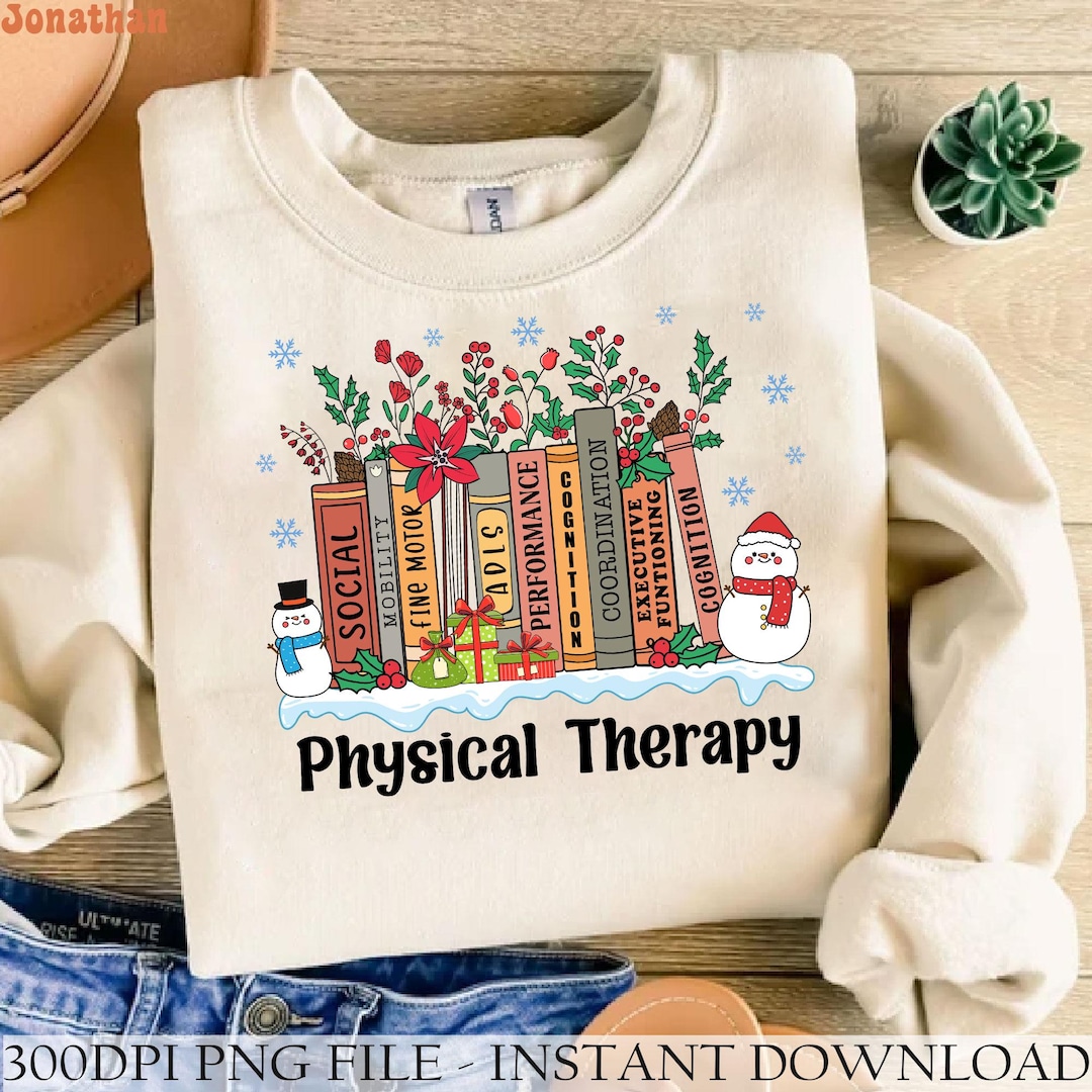 Physical Therapy Christmas Books Png, Physical Therapy Christmas Png ...