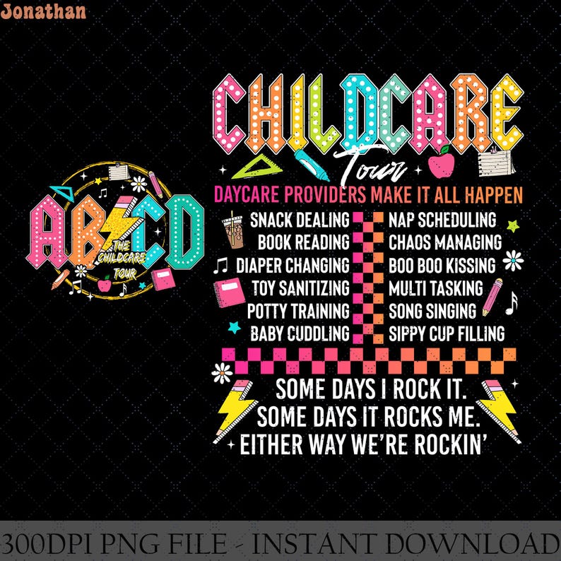 ABCD Childcare Tour Png, Back to School Png, First Day of School Png ...