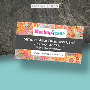 Business Card Mockup Canva Template Canva Stationery Mockup Canva Brand ...