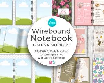 Canva Notebook Template - Etsy