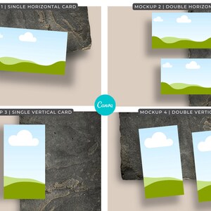 Business Card Mockup Canva Template Canva Stationery Mockup Canva Brand ...