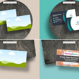 Business Card Mockup Canva Template Canva Stationery Mockup Canva Brand ...