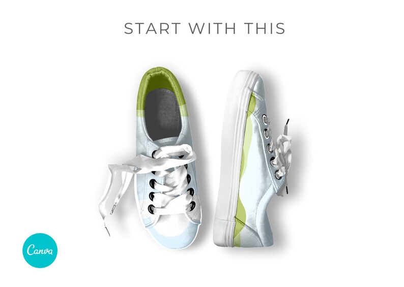 Ladies Sneakers Mockup Canva Template Canva Sneaker Mockup - Etsy