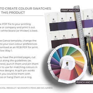 84 Printable Colour Reference Cards Canva Template Printable Colour ...