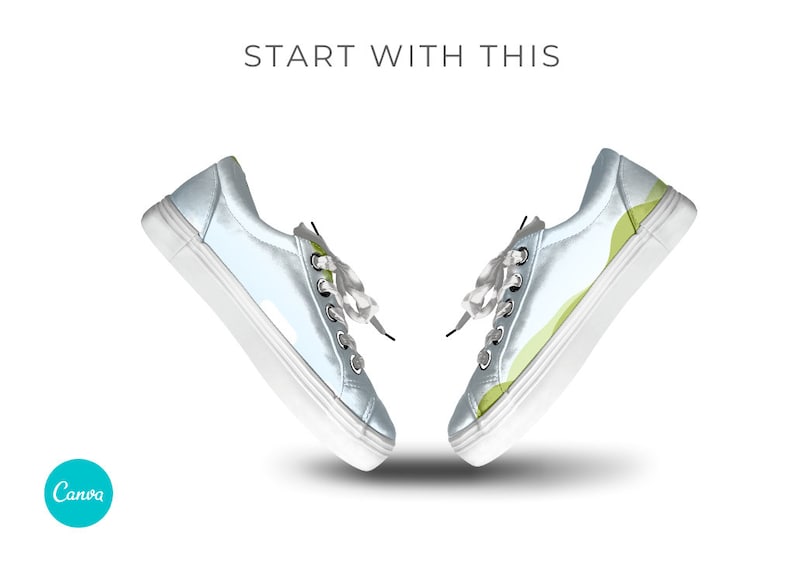 Ladies Sneakers Mockup Canva Template Canva Sneaker Mockup - Etsy
