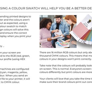 84 Printable Colour Reference Cards Canva Template Printable Colour ...