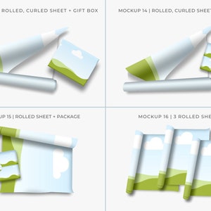 Gift Wrap Mockup for Canva Template Wrapping Paper Seamless Pattern ...