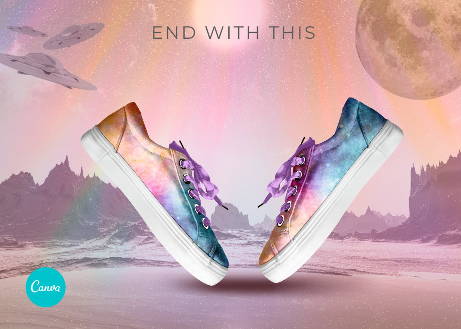 Ladies Sneakers Mockup Canva Template Canva Sneaker Mockup - Etsy