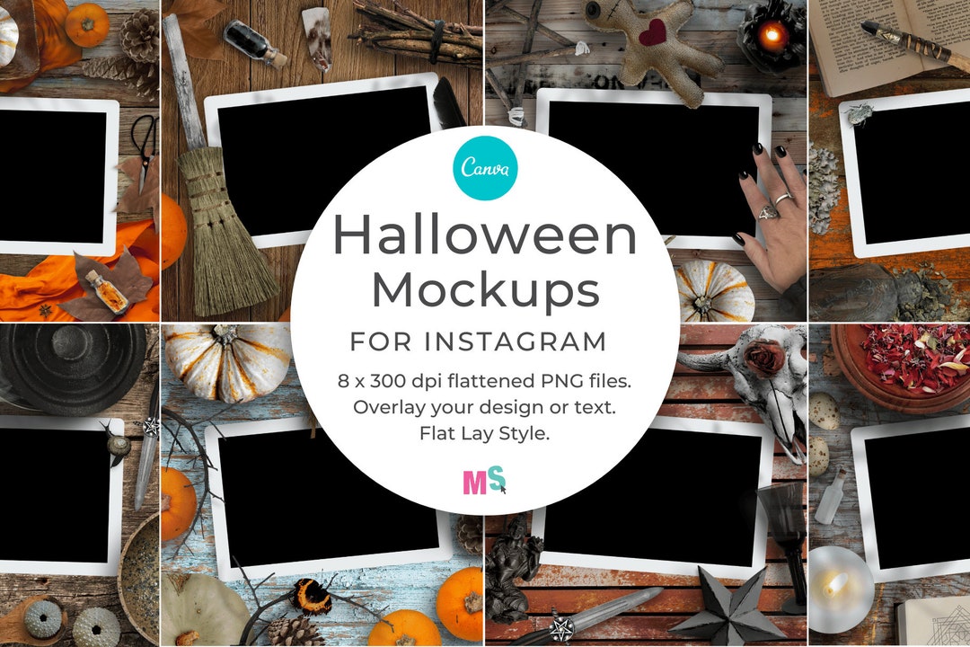 Halloween Art Mockups Halloween Printable Mockup Styled Halloween ...