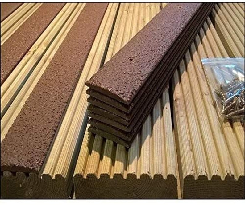 Anti Slip Strips for Ramps, Decking, Stairs, Garden, Jettys - All SIZES ...