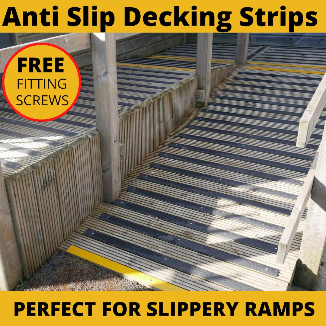 Non Slip Strips for Ramps, Stairs, Garden Decking and Slippery Jetty ...