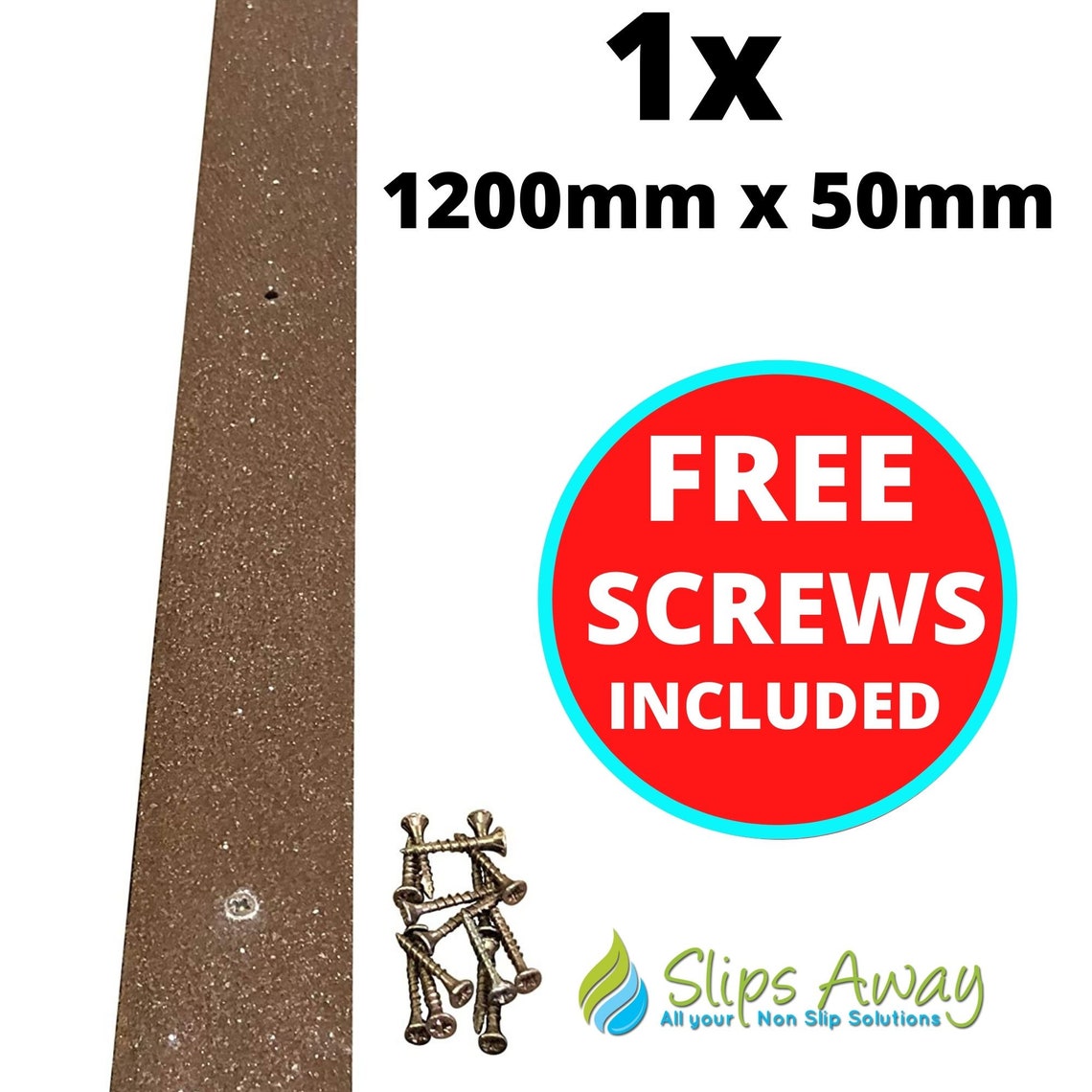 Decking Strips Non Slip 1200mm X 50mm With Pre Drilled Holes and FREE ...