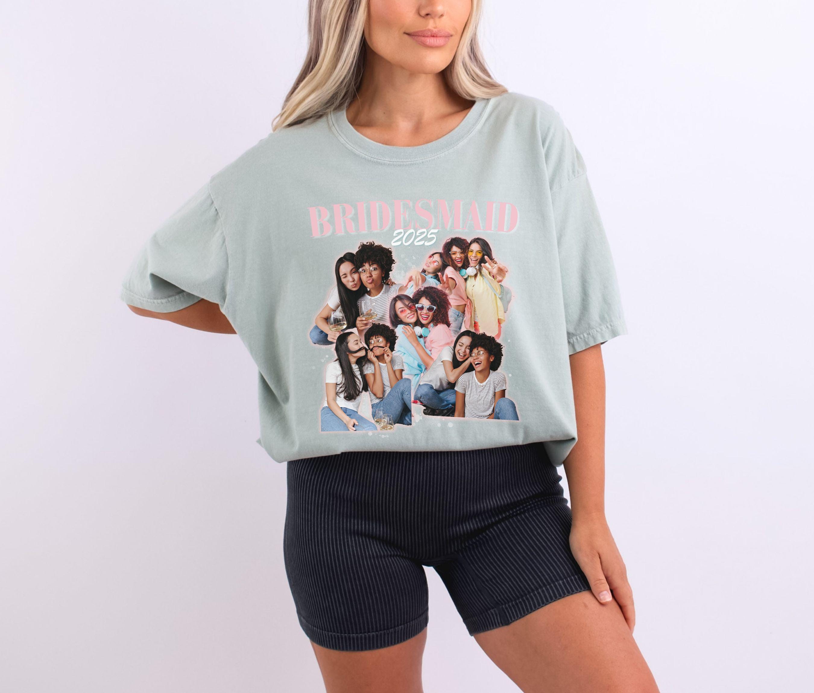 Custom Bootleg Maid of Honor Shirt, 90s Style Wedding Tee With Bride ...
