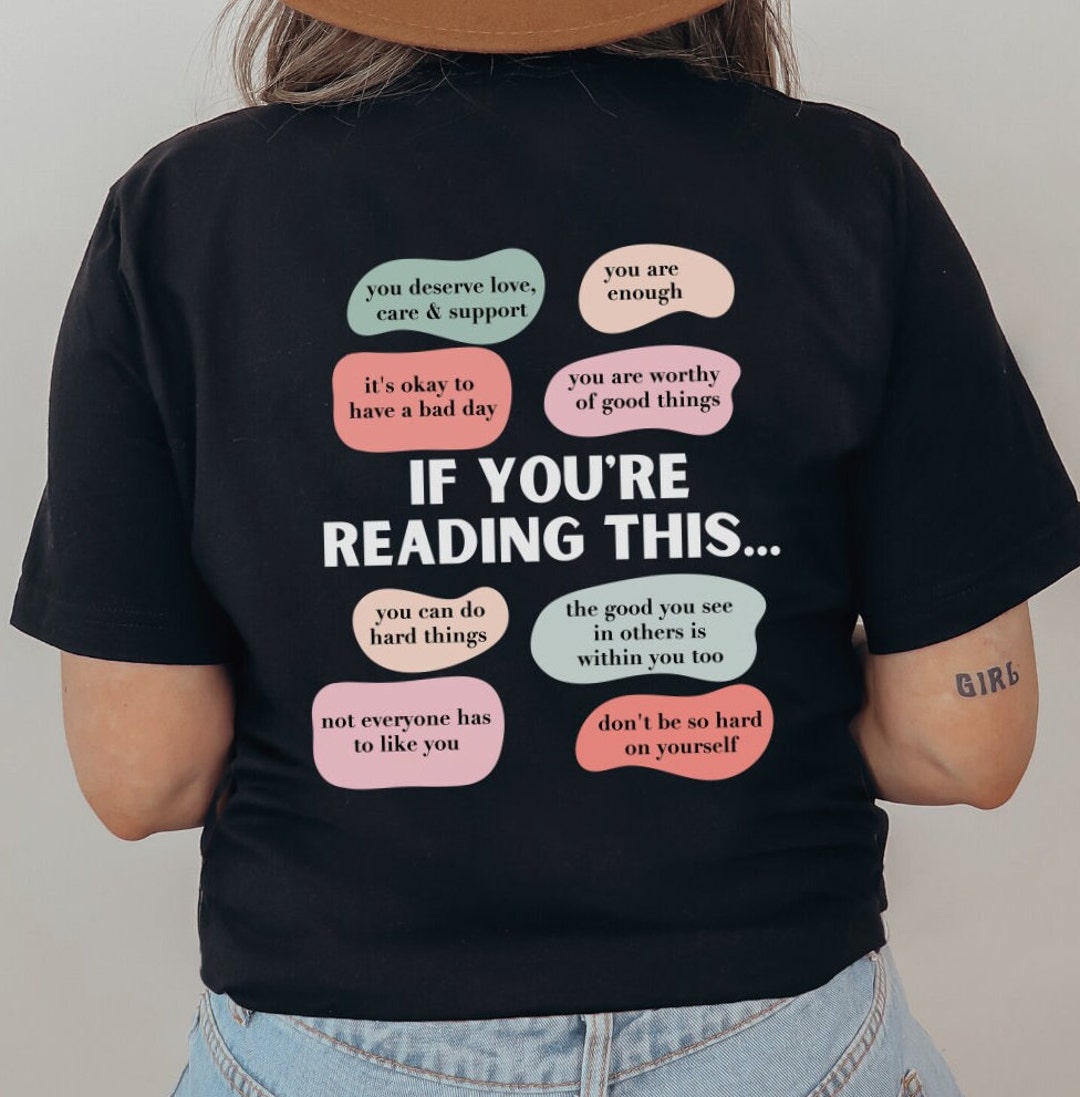 Mental Health Shirt, Positive Affirmation Shirt, Mantra Tshirt, Suicide ...