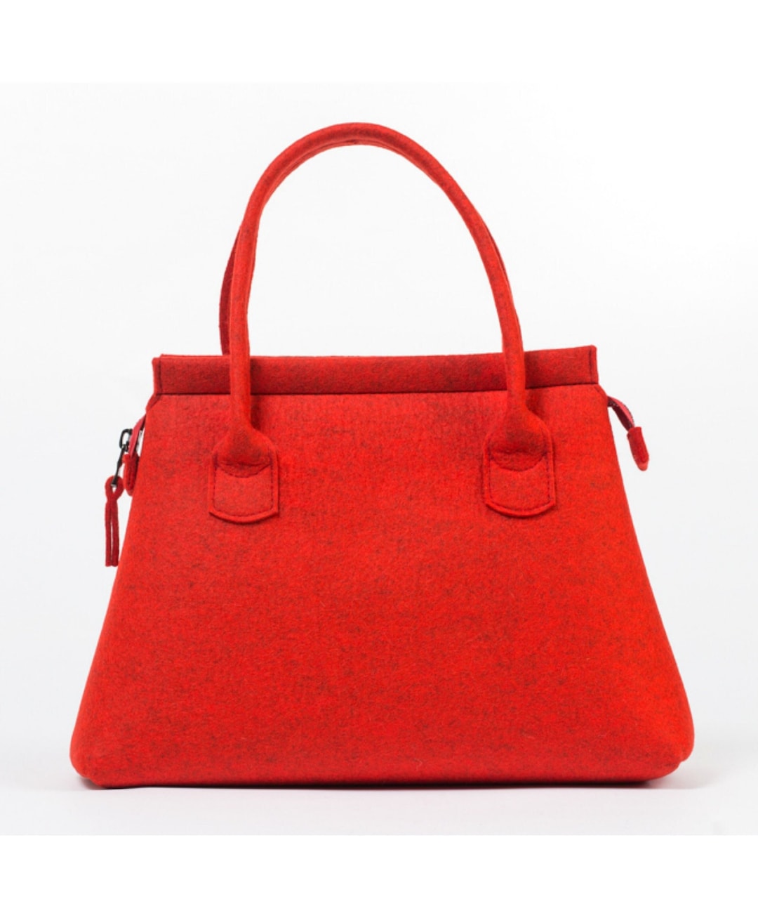 Red Color Large Size Tote Bag, Elegant Women Bag, Everyday Bag, Merino ...