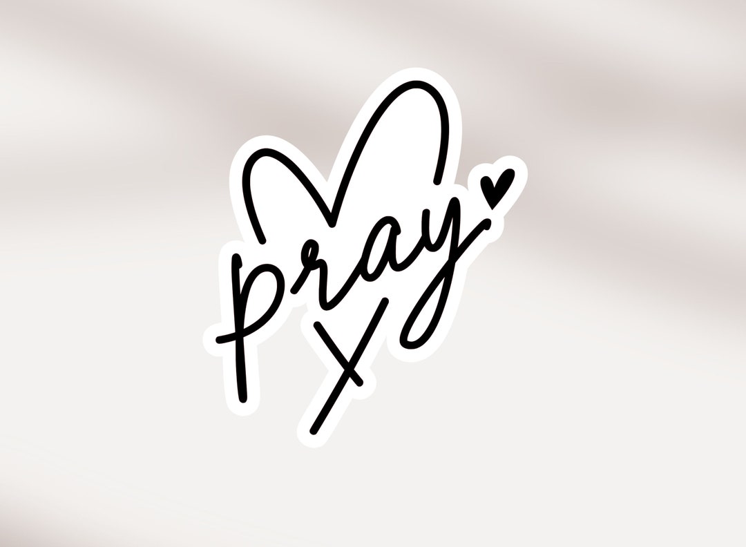 Pray Sticker, Christian Sticker for Water Bottle, Faith Stickers, Bible ...