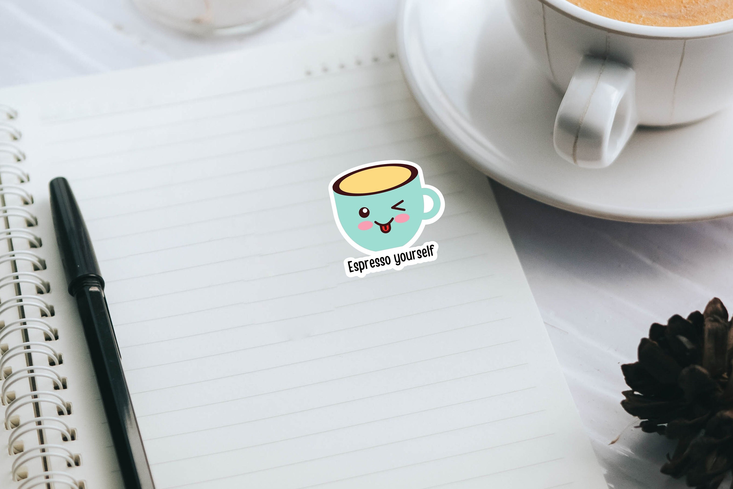 Coffee Puns Sticker Sheet Coffee Sticker Pack Gift for - Etsy