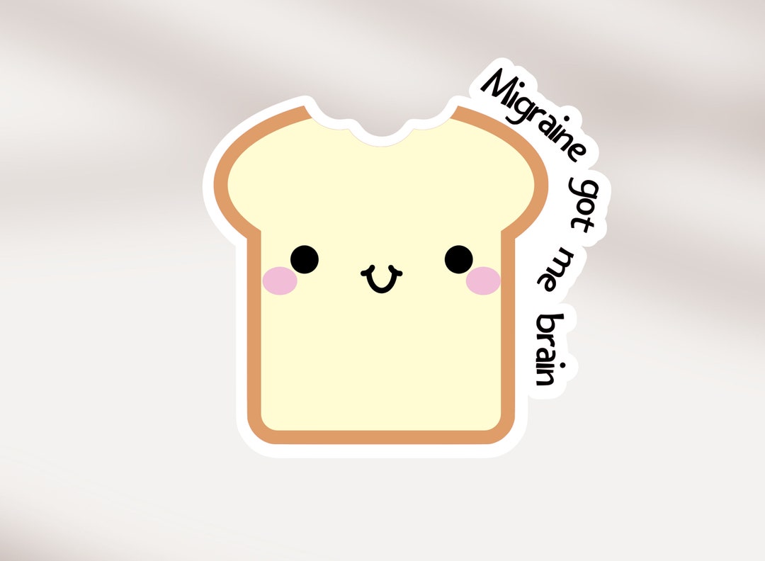 Migraine Alert Sticker, Headache Sticker, Chronic Migraine Awareness ...