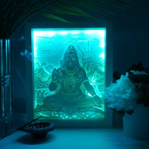 Lord Shiva Lightbox | Maha Shivratri | Spirtual Hindu, South Asian ...