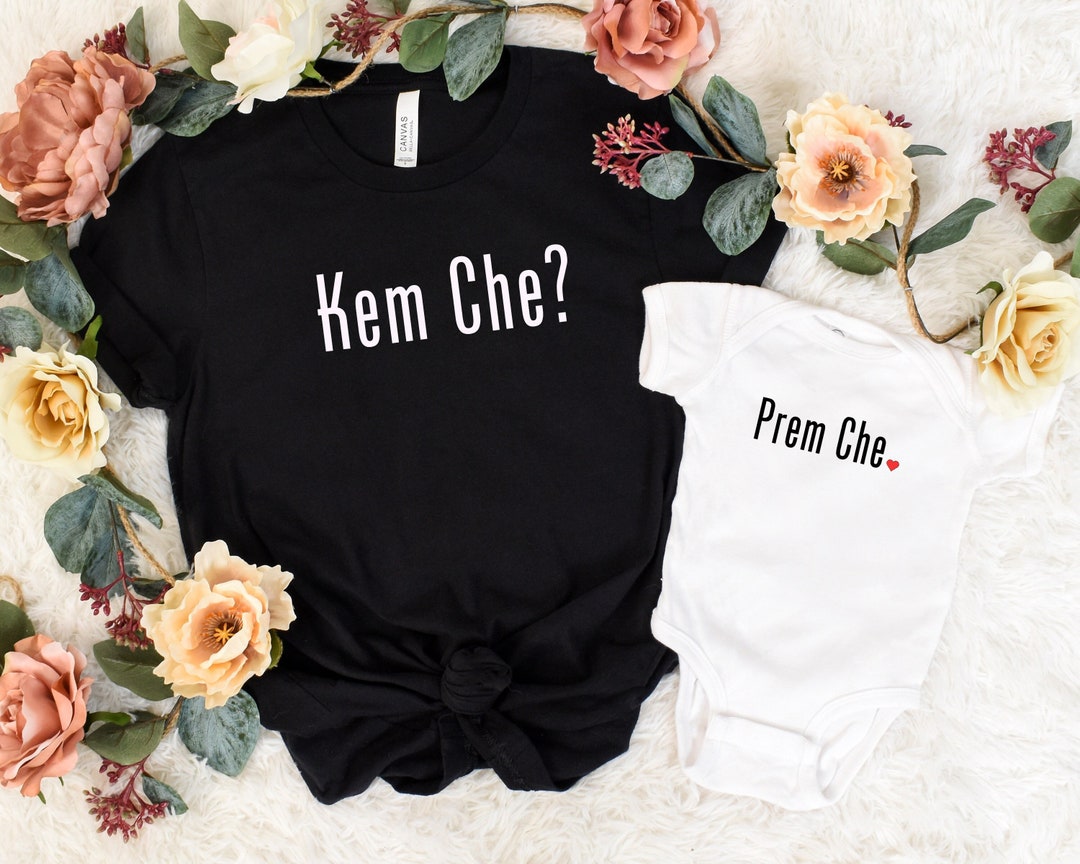 Kem Che, Prem Che, Matching Shirts, Gujarati Funny Shirt, Bodysuit ...