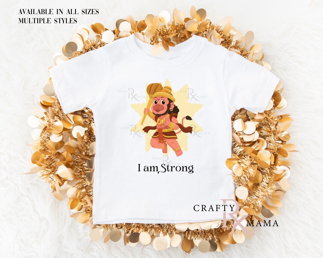 I Am Strong Hanuman Bodysuit / Shirt | Motivational Hindu Inspired ...
