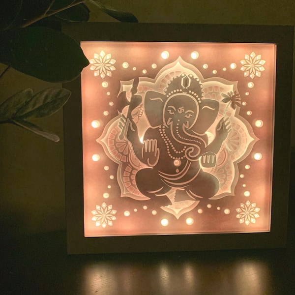 Framed Ganesh Glass - Etsy