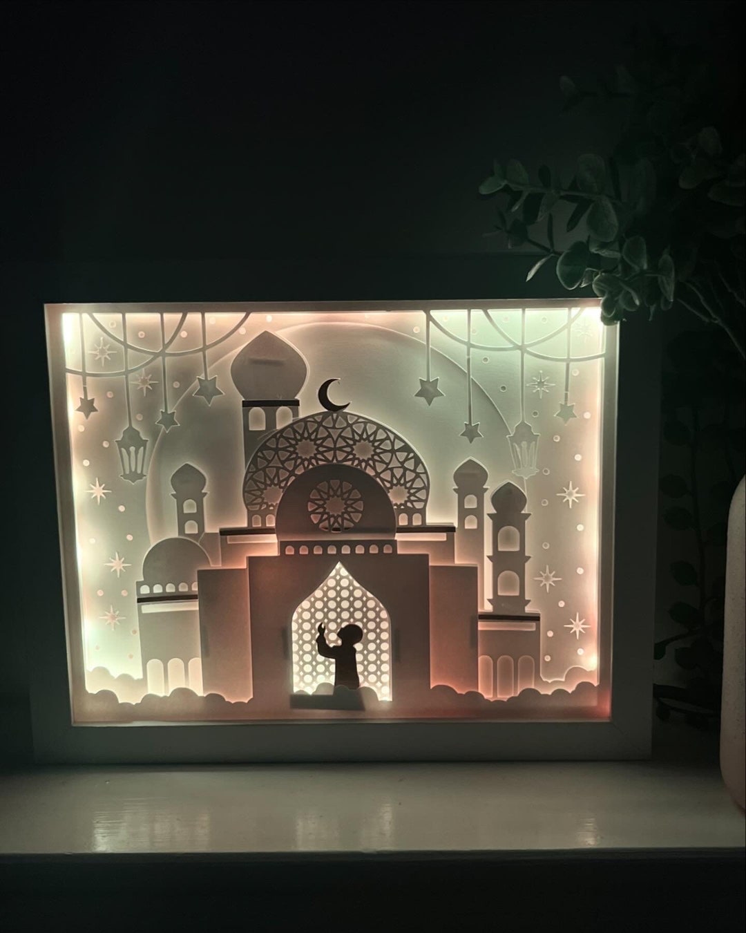 Ramadan, EID Light Shadowbox | Muslim, Gift, Housewarming, Home Decor ...