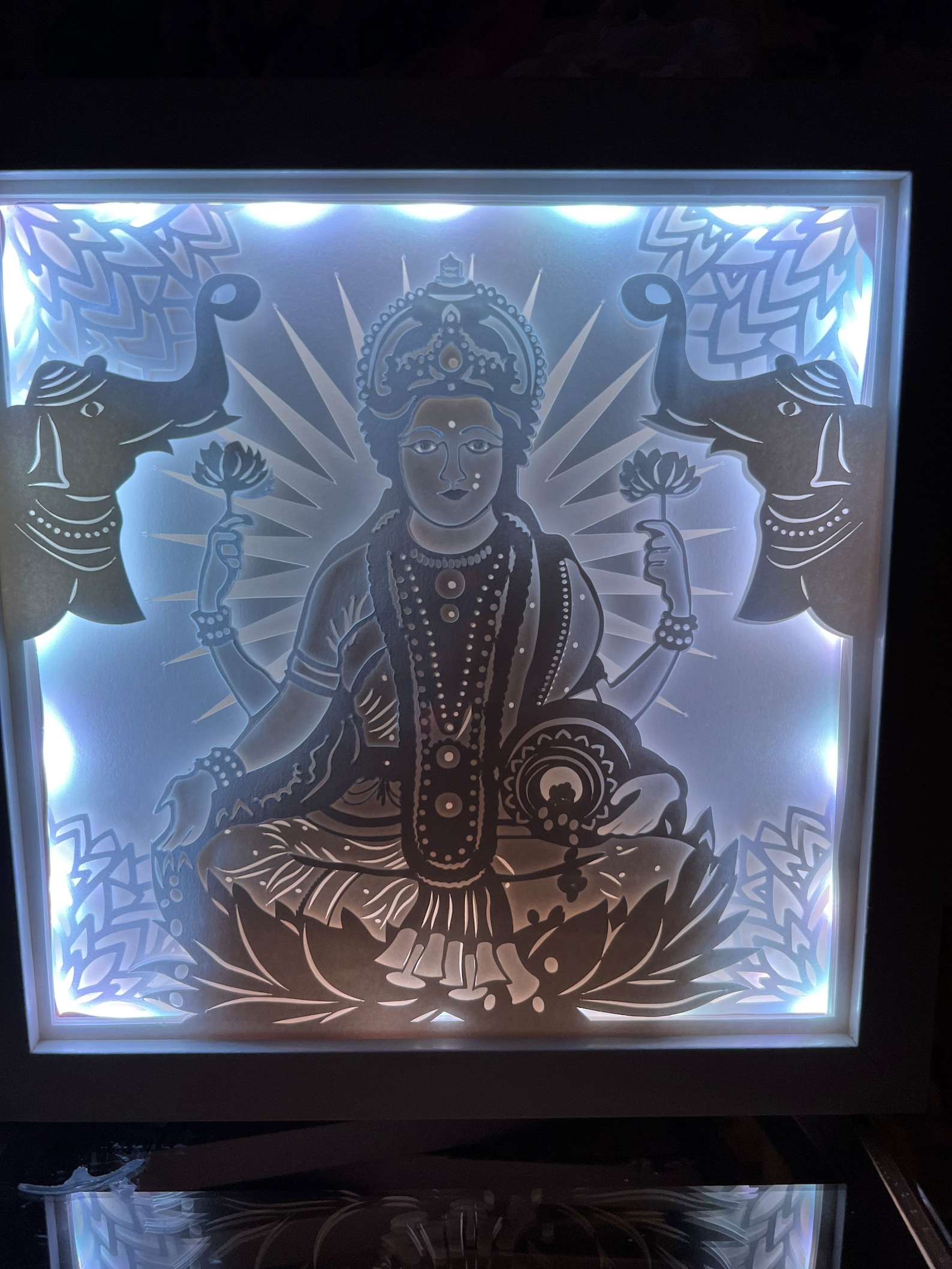 Lakshmi Lightbox | Navratri, Diwali, Hindu, South Asian, Gift ...