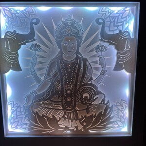 Lakshmi Lightbox | Navratri, Diwali, Hindu, South Asian, Gift ...