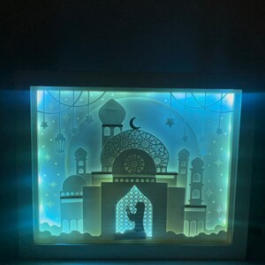 Ramadan, EID Light Shadowbox | Muslim, Gift, Housewarming, Home Decor ...