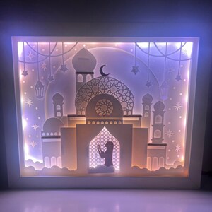 Ramadan, EID Light Shadowbox | Muslim, Gift, Housewarming, Home Decor ...