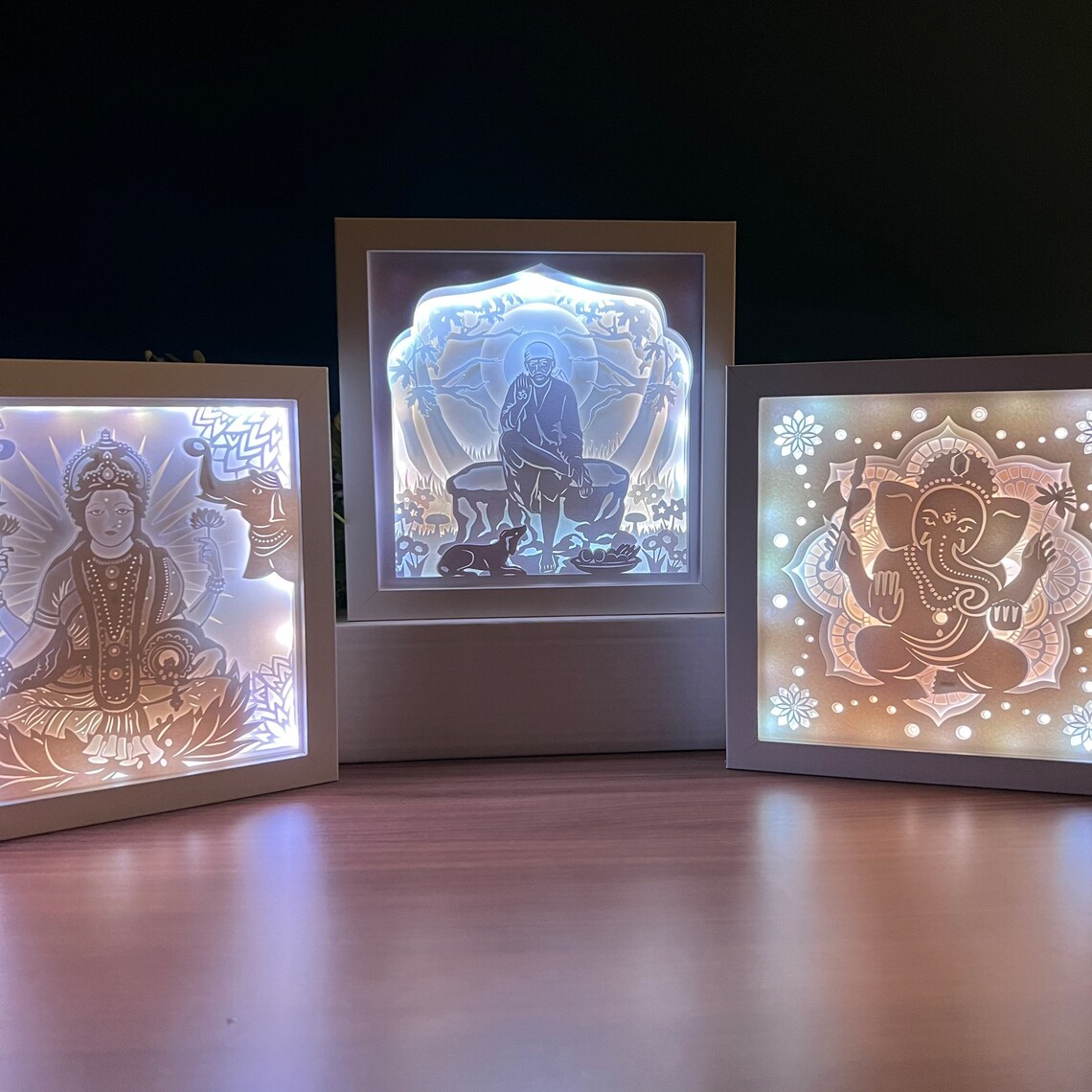 Lakshmi Lightbox | Navratri, Diwali, Hindu, South Asian, Gift ...