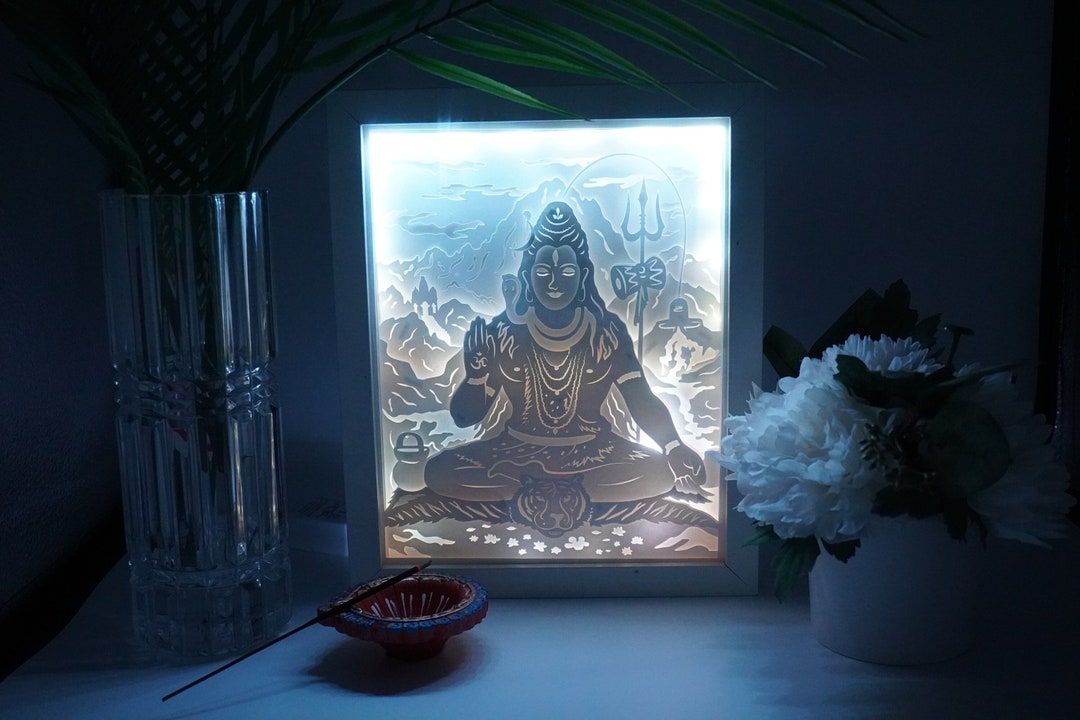 Lord Shiva Lightbox | Maha Shivratri | Spirtual Hindu, South Asian ...