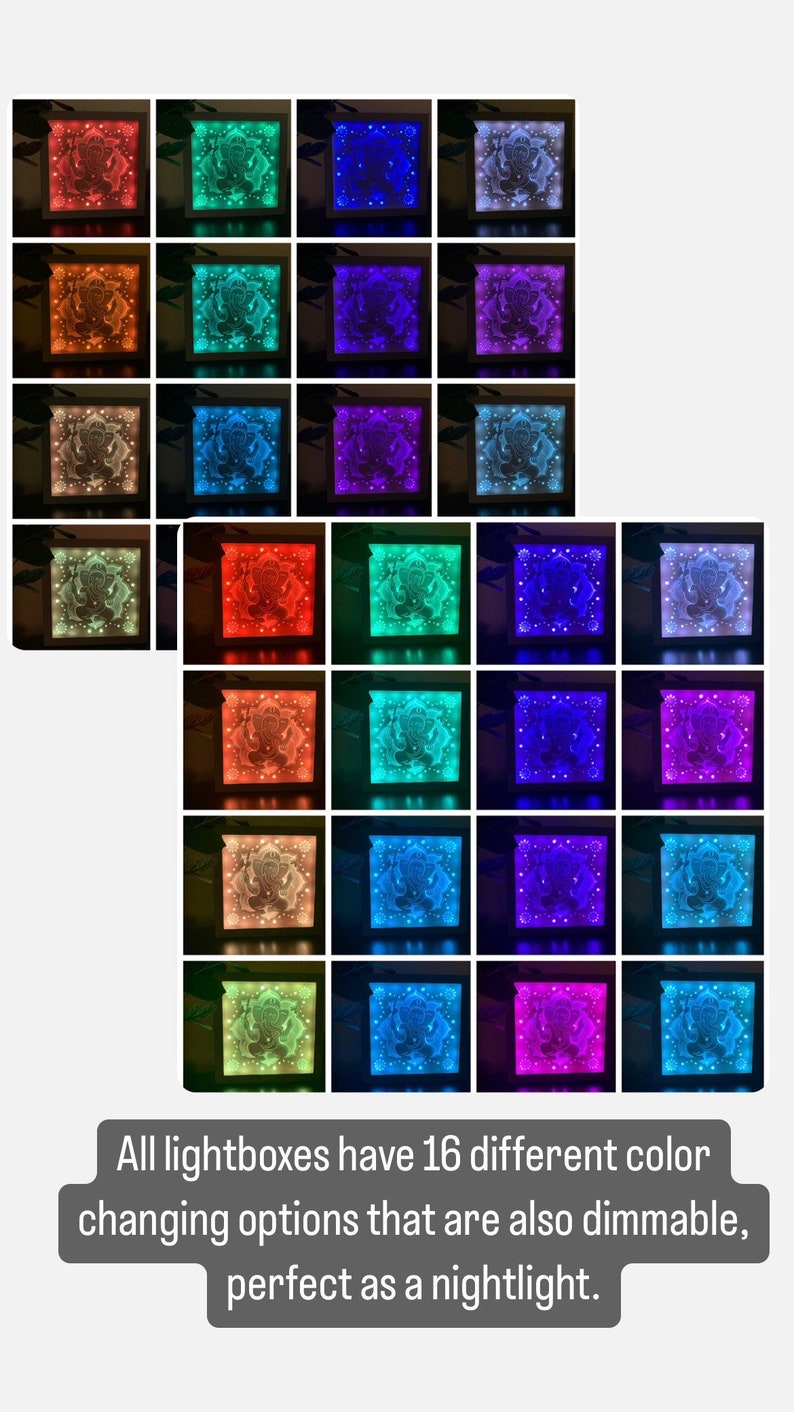 Pramukh Swami Maharaj Lightbox Shadowbox BAPS Swaminarayan - Etsy